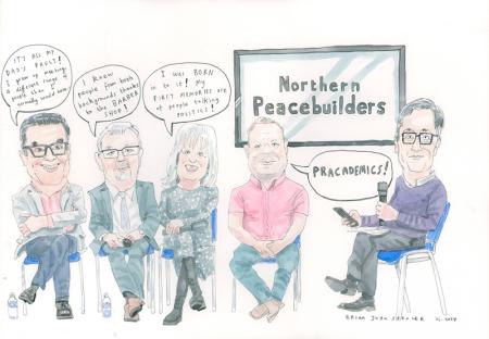 Peace practitioners discuss the peace process in Northern Ireland with ...